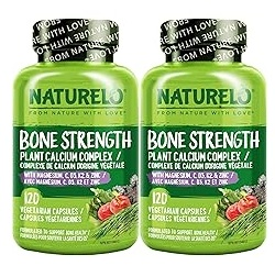 NATURELO Calcium Supplement - Bone Strength with Calcium 600mg, Vitamin ...